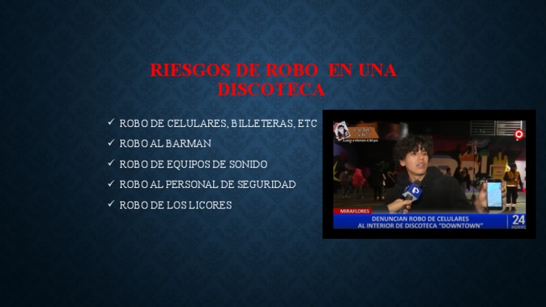 Riesgos de Robo en Una Discoteca | PDF