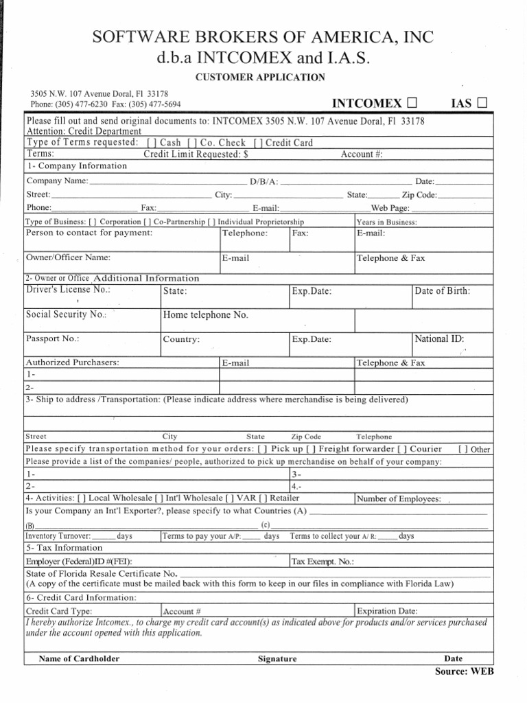 Customer Application English | PDF