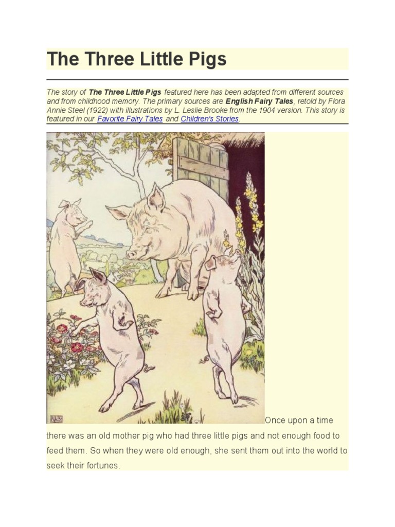 The Three Little Pigs | PDF
