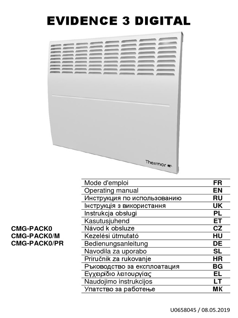 Instructions For Use Evidence 3 Digital | PDF