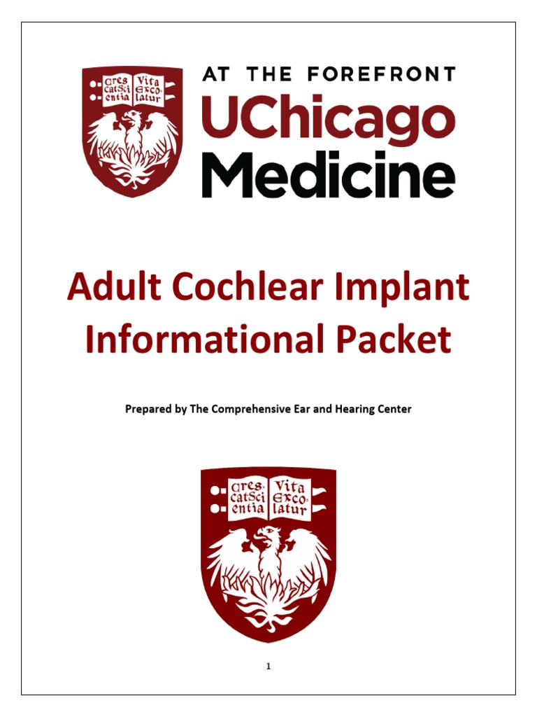 Cochlear Implant Brochure Boklet | PDF | Hearing Loss | Audiology