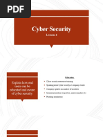 Cyber Security Lesson 2 | PDF | Security | Computer Security