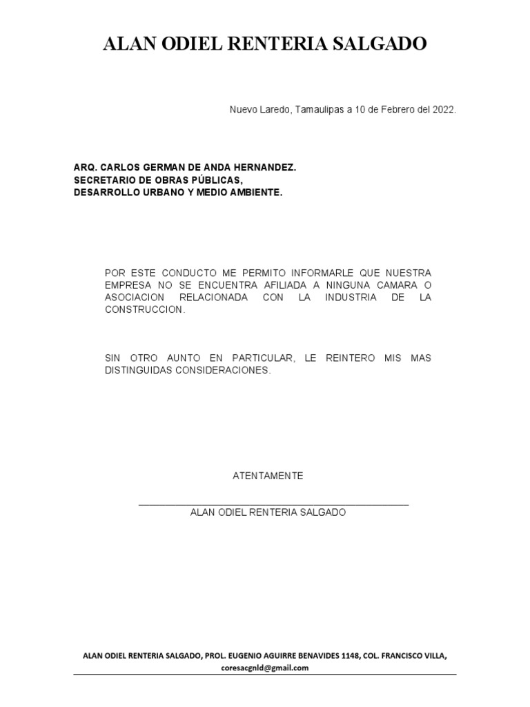 Inscripcion A La Cmic | PDF
