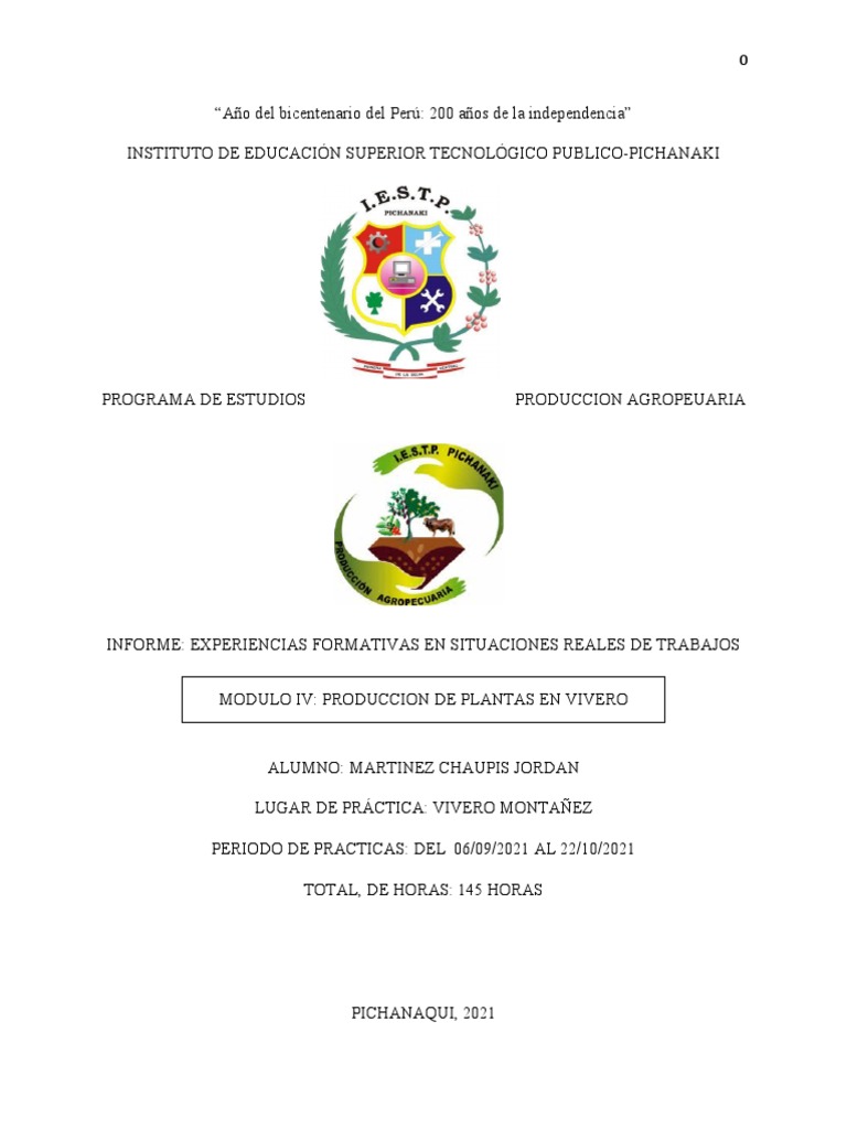 Informe Modulo 4 | PDF | Fertilizante | Riego