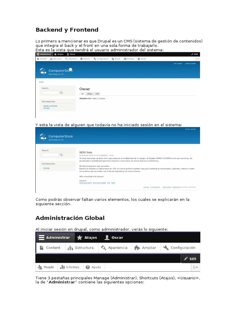 Tutorial Drupal 8 | PDF | Drupal | Informática