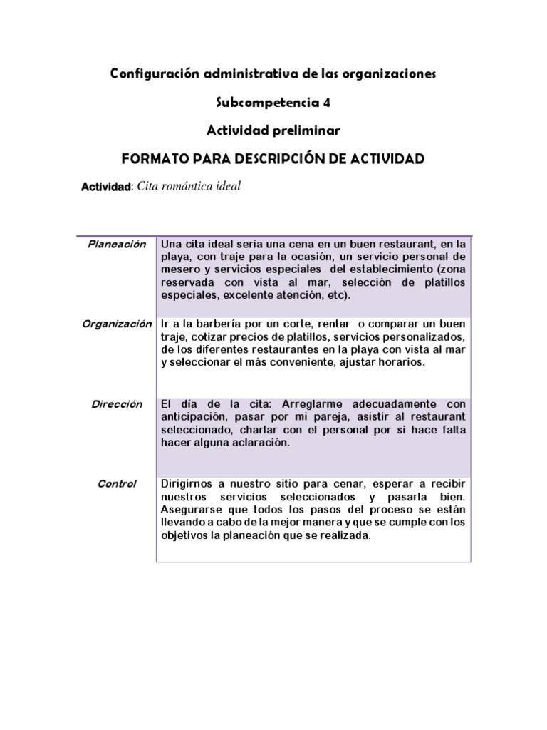 Descripción de La Cita Romantica | PDF | Crecimiento personal y ...