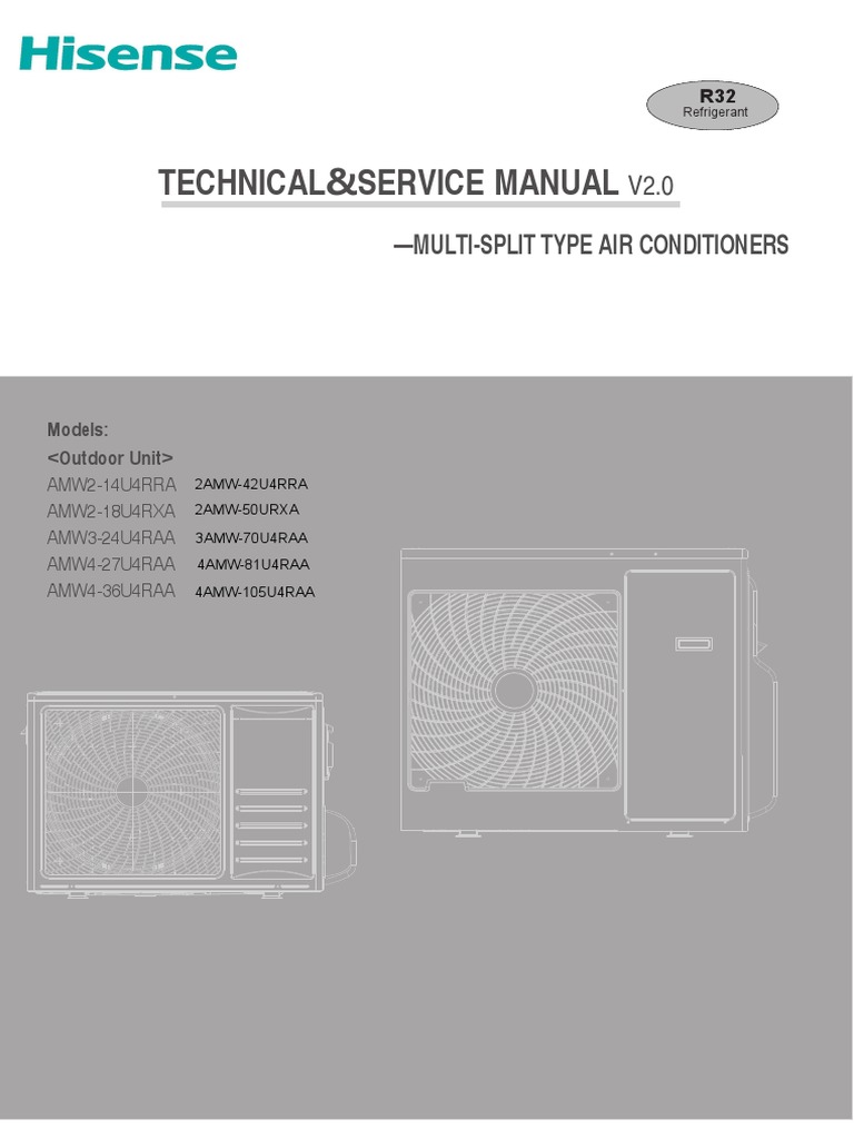 Service Handleiding Hisense | PDF | Air Conditioning | Power Inverter