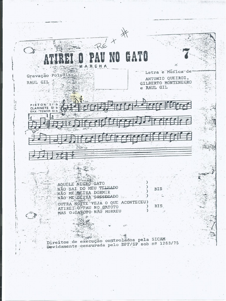 Atirei o Pau No Gato | PDF