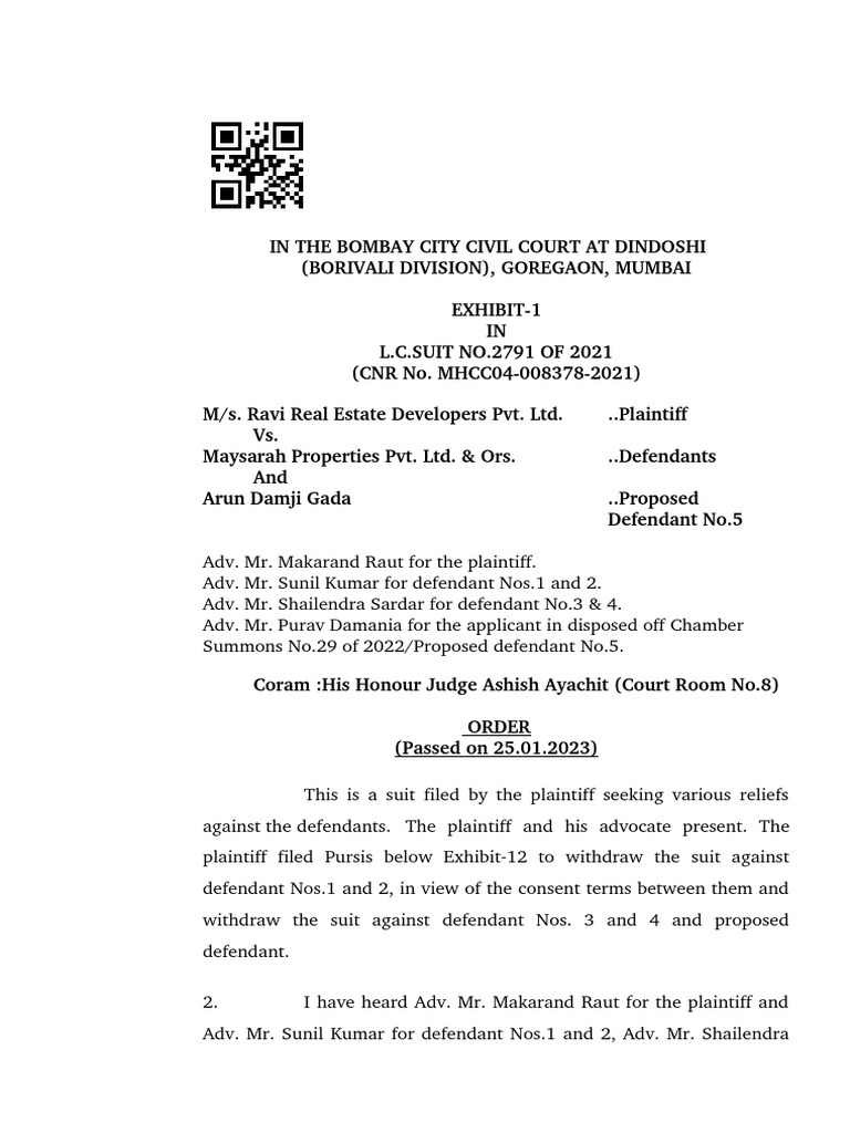 Critical Analysis of Court Order | PDF | Lawsuit | Justice