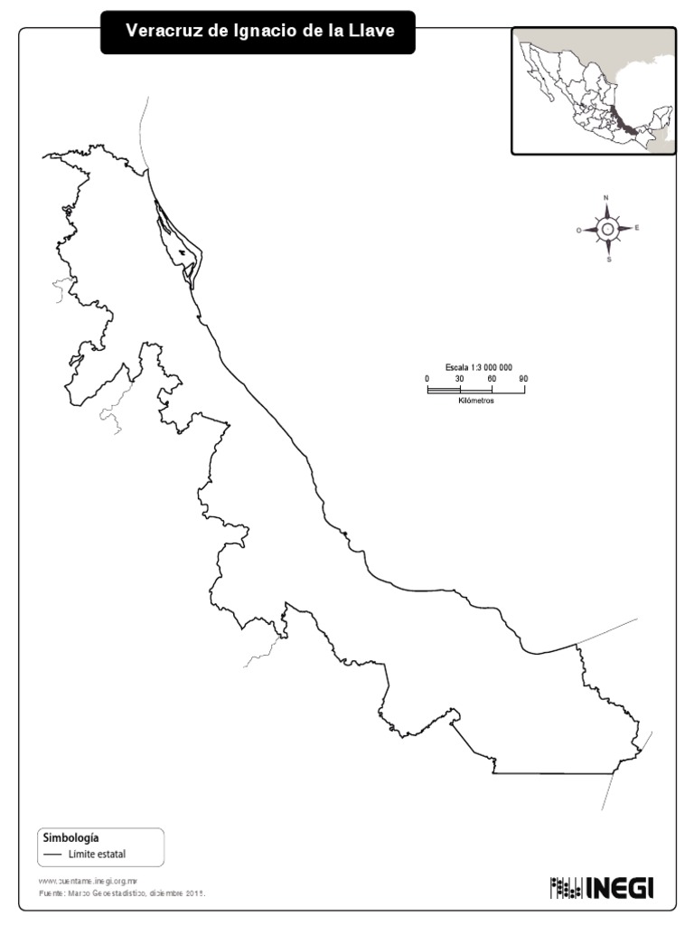 Mapa de Veracruz con Nombres y Divisiones | PDF