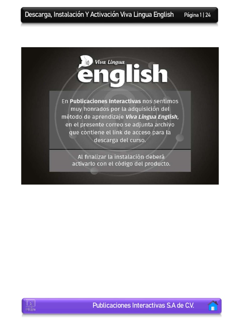 Guía de Instalación Viva Lingua English | PDF | Archivo de computadora | Arquitectura de ...