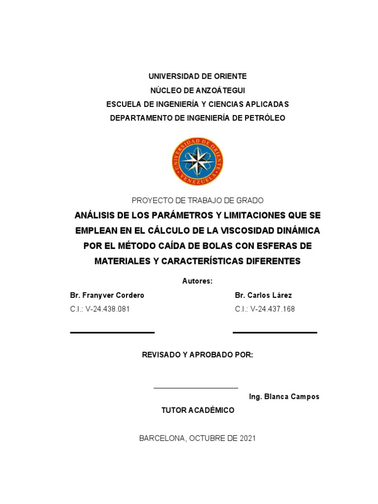 2do Borrador, AP. FRANY y CARLOS (Revisado) | PDF | Viscosidad | Gases