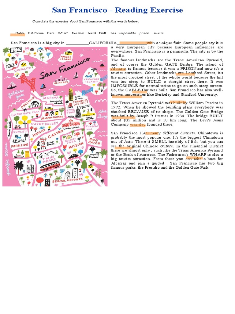 PET Reading San Francisco KEY | PDF