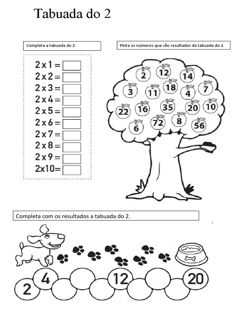 Tabuada Do 2 | PDF