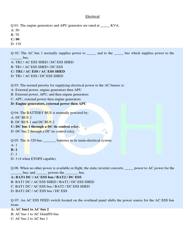 5 Electrical Answers | Download Free PDF | Direct Current | Electric ...