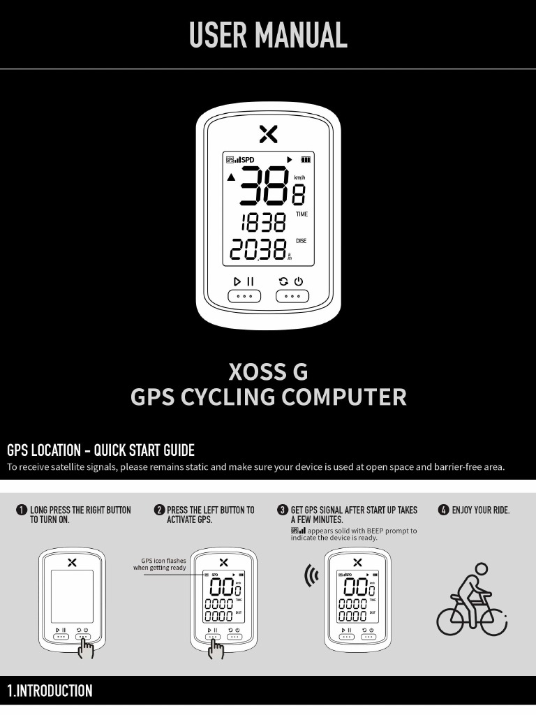 Xoss G Manual en | PDF Xoss G Manual en | PDF