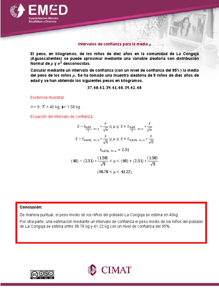 Ejercicios - Resueltos - Intervalos - de - Confianza | PDF | Intervalo de confianza | Estimador