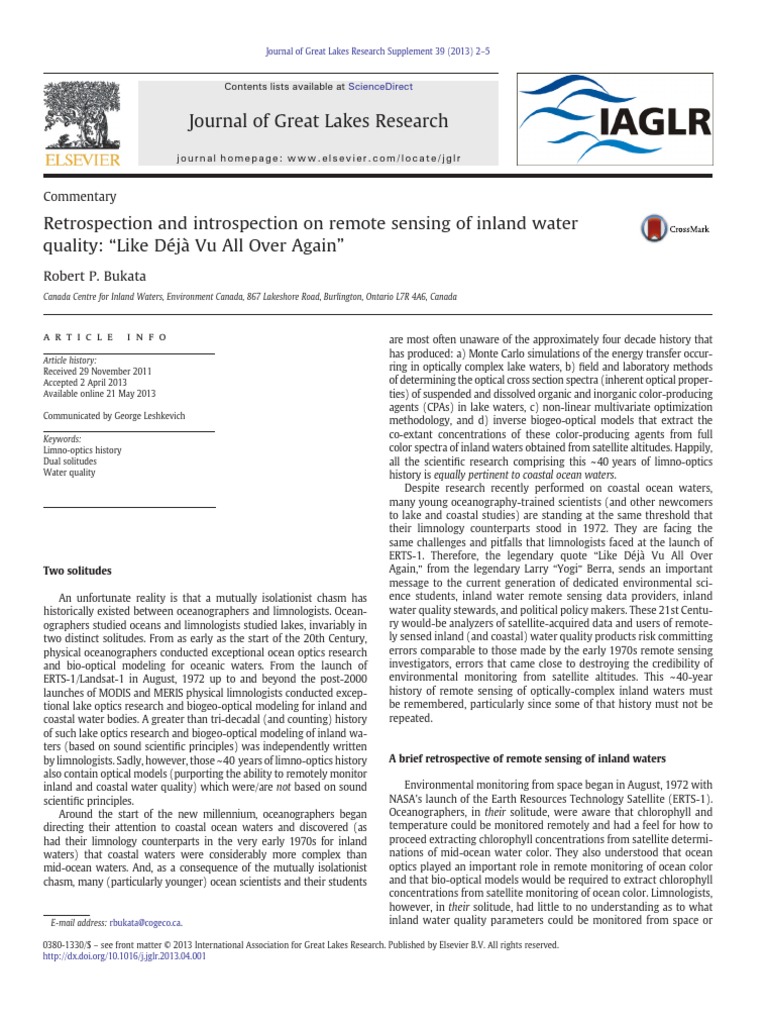 Bukata | PDF | Remote Sensing | Science