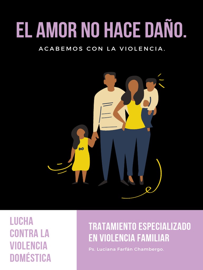 Póster Violencia Doméstica Mujer Morado | PDF