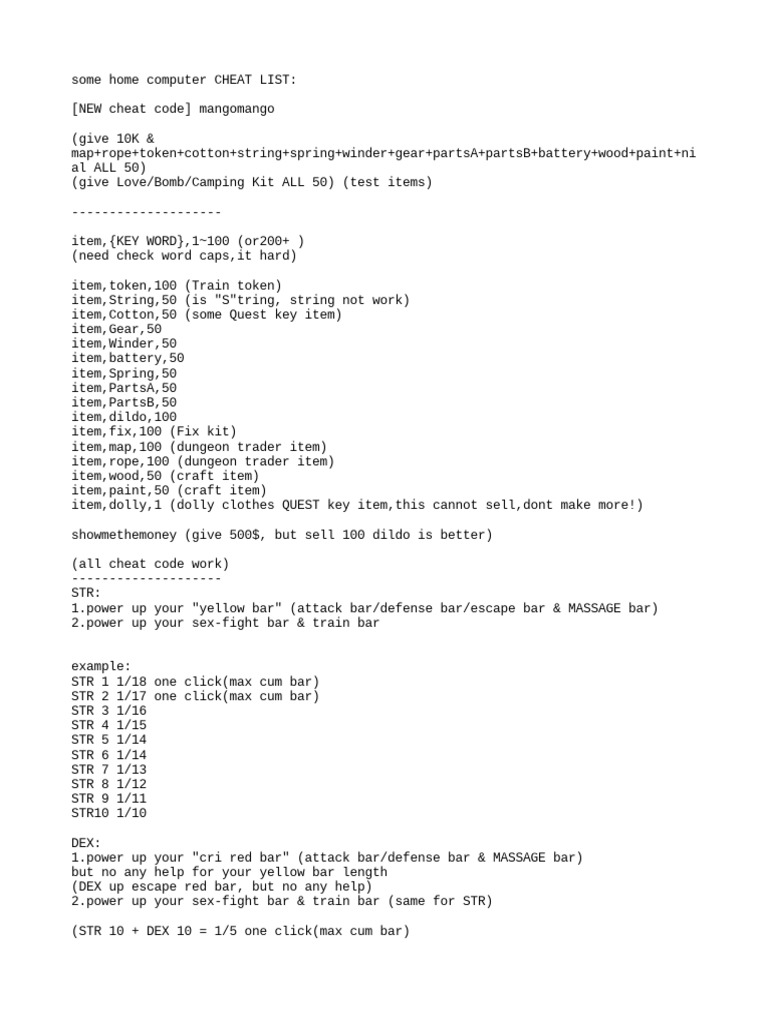 Spooky Milk Life Cheats 2 | PDF