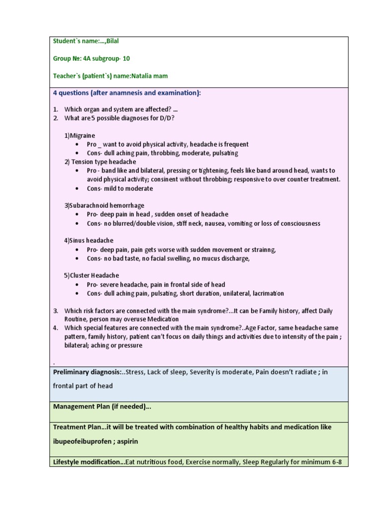 Internal' Diseases OSCE (Module Form) (1 | PDF