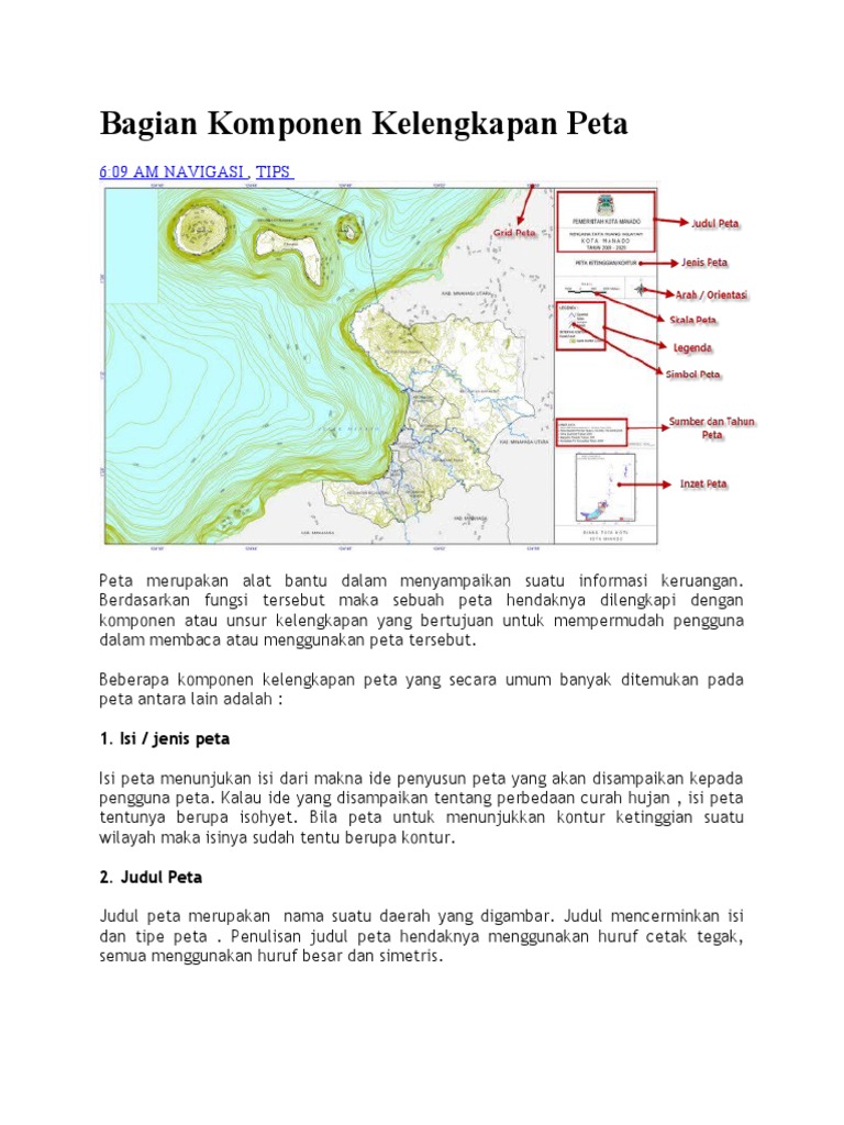 Komponen Penting Peta Lengkap | PDF | Metode & Bahan Ajar
