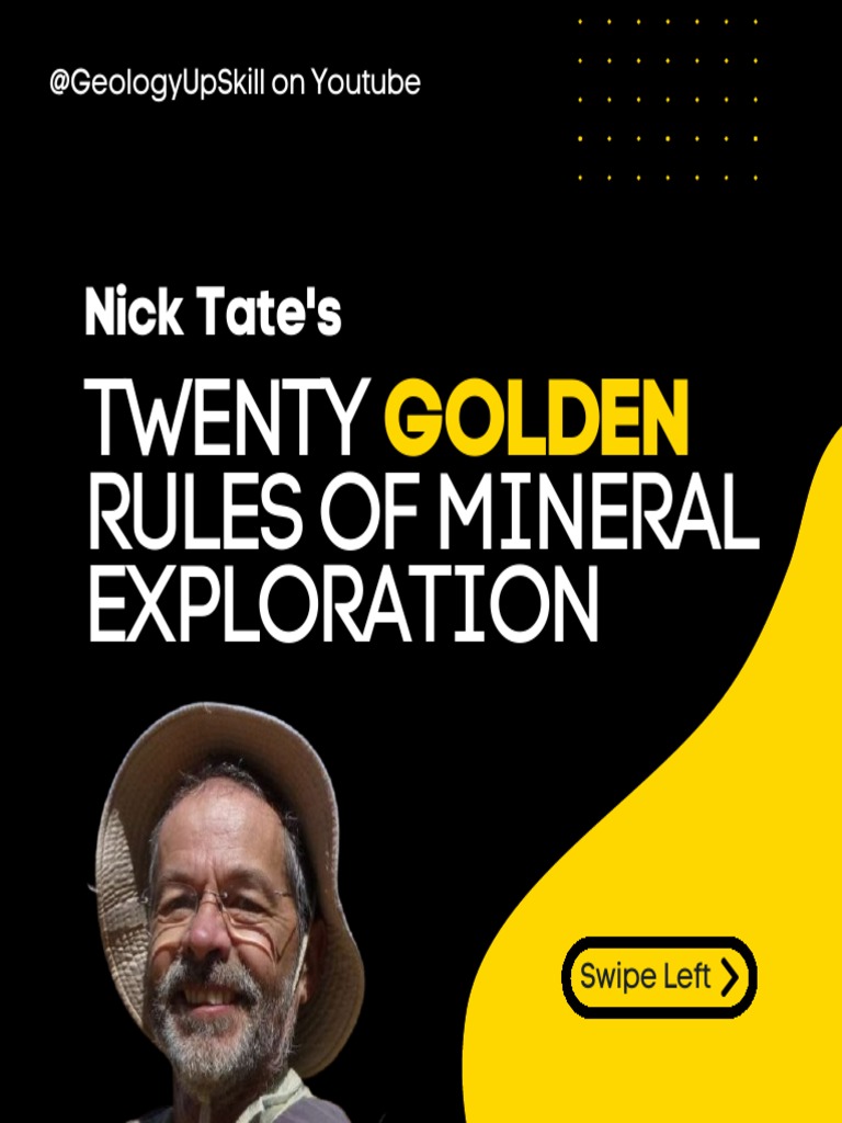 Nick Tate's 20 Rules of Mineral Exploration | PDF | Geology | Natural ...