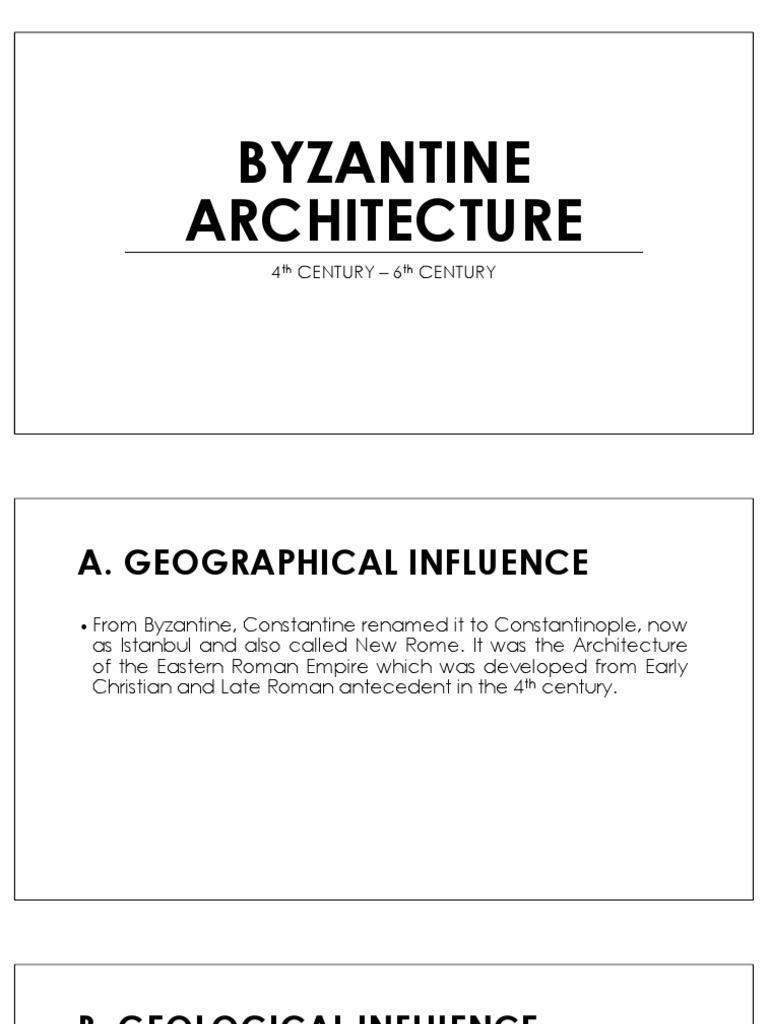 Byzantine Architecture | PDF | Dome | Byzantine Empire
