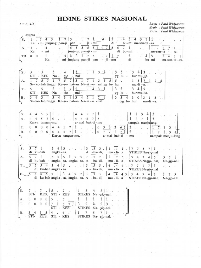 Hymne STIKESNAS | PDF