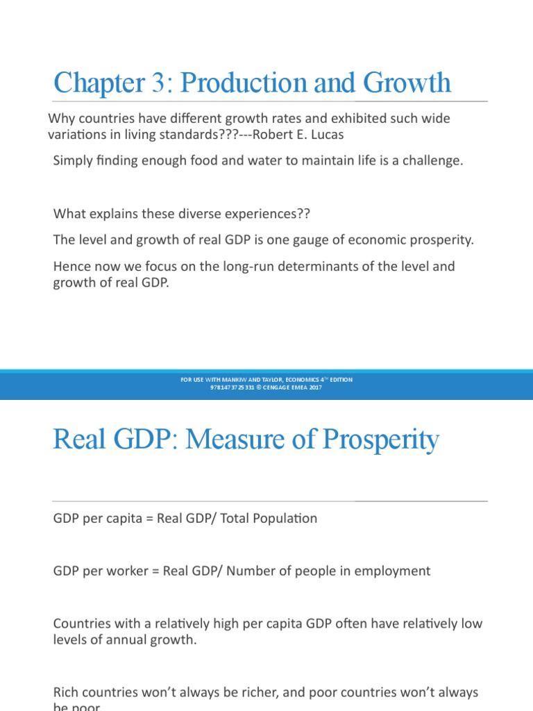 Chapter 3 Production and Growth | PDF | Economic Growth | Production ...