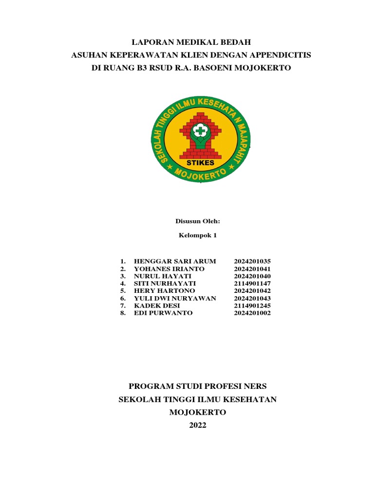 Askep Kelompok Appendicitis | PDF