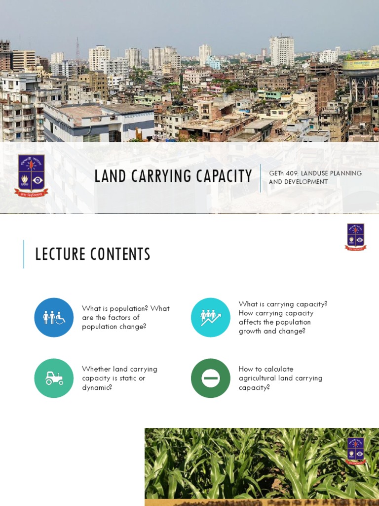 Understanding Land Carrying Capacity | PDF
