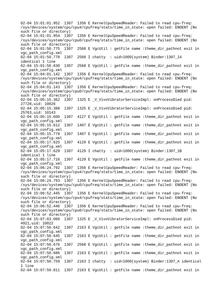 Log | PDF | Java (Programming Language) | Operating System Technology