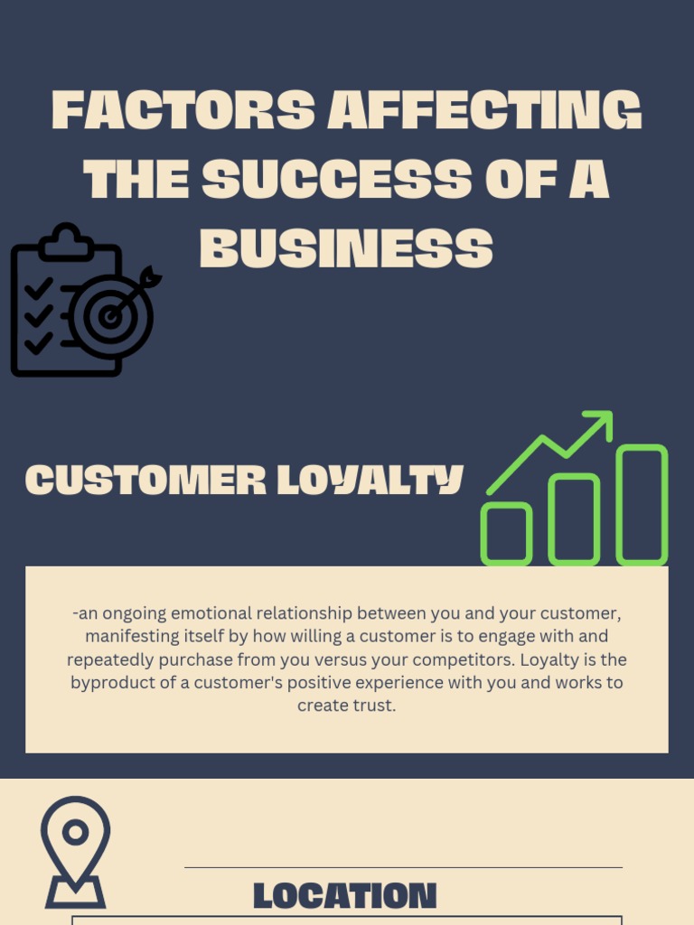 Factors Affecting The Success of A Business | PDF | Business