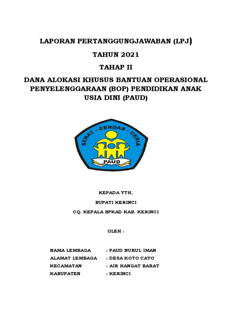 Cover Halaman Depan SPJ | PDF