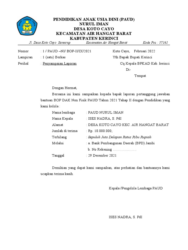 Pengantar SPJ Halaman Depan | PDF | Pengelolaan Keuangan & Uang