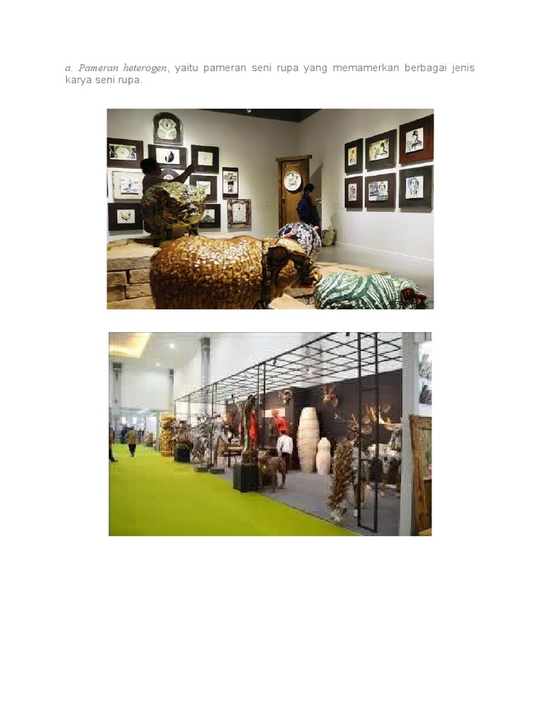 Karya Seni Rupa.: A. Pameran Heterogen, Yaitu Pameran Seni Rupa Yang ...