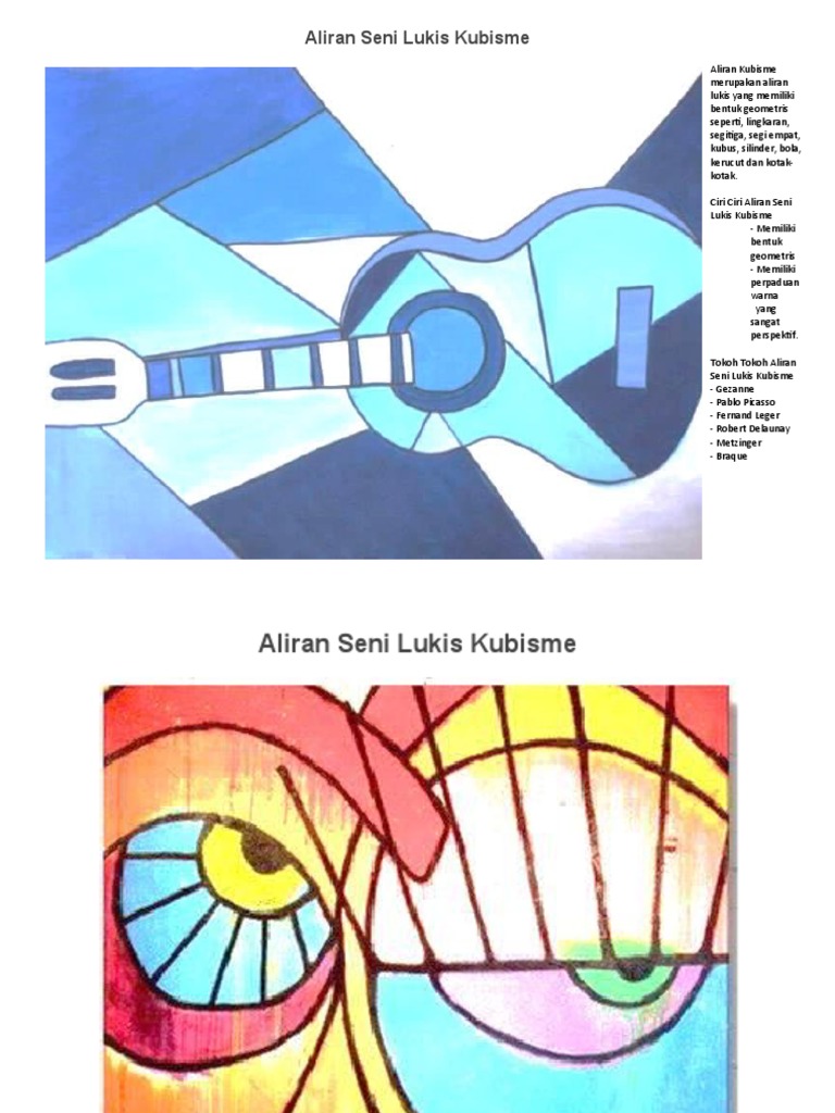 Aliran Seni Lukis Kubisme | PDF