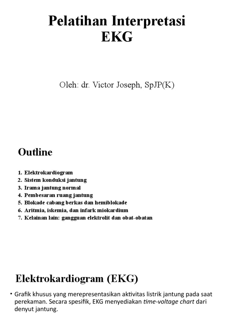 Pelatihan Interpretasi EKG | PDF