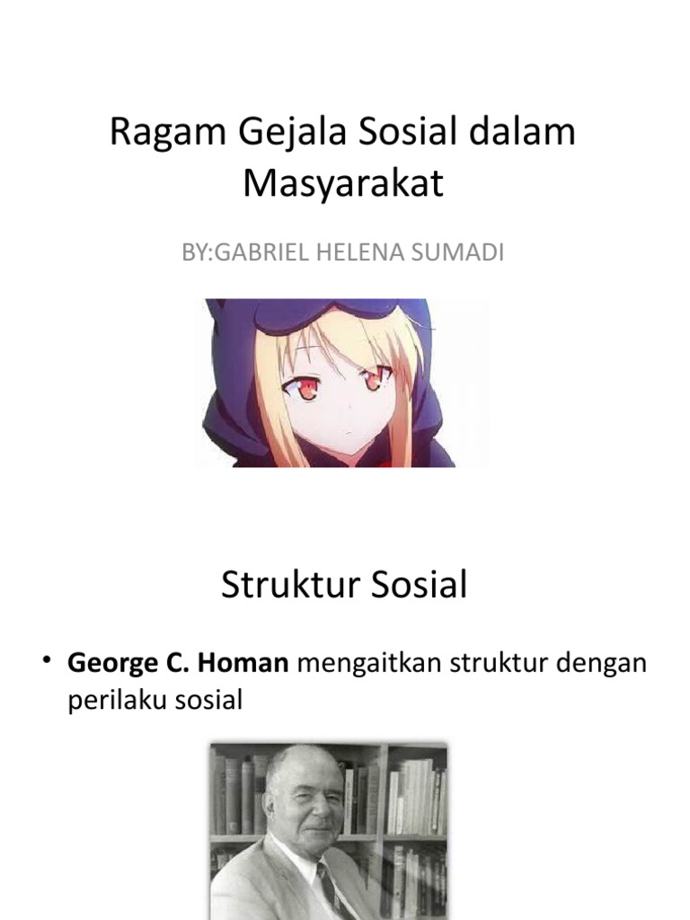 Ragam Gejala Sosial Dalam Masyarakat (Sosiologi) | PDF