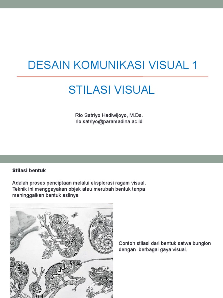 Stilasi Visual dalam Desain | PDF