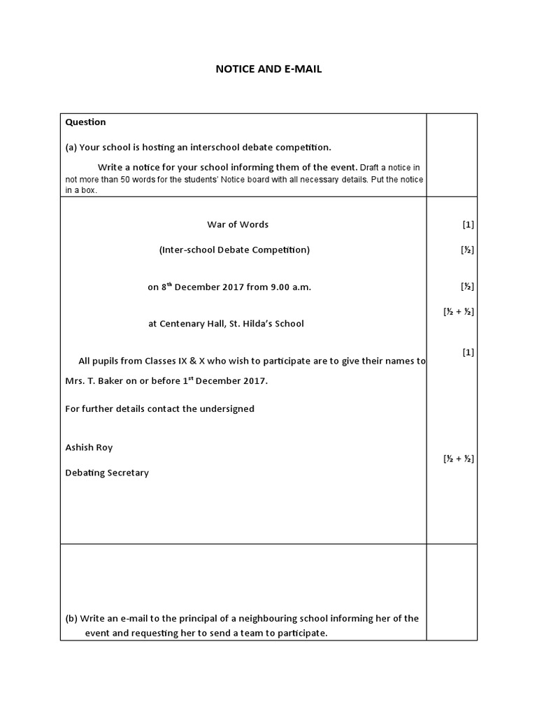 Notice and Email | PDF