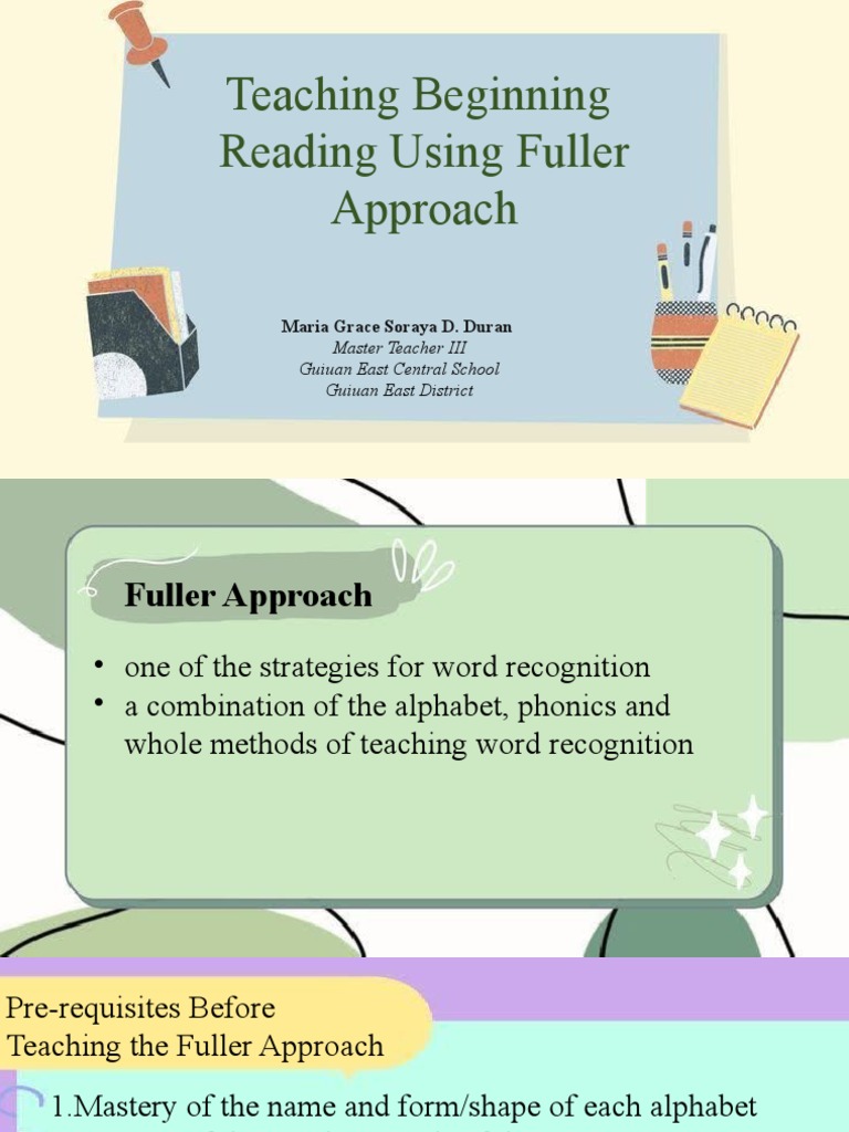 Fuller Approach Powerpoint | PDF | Foreign Language Studies | General ...
