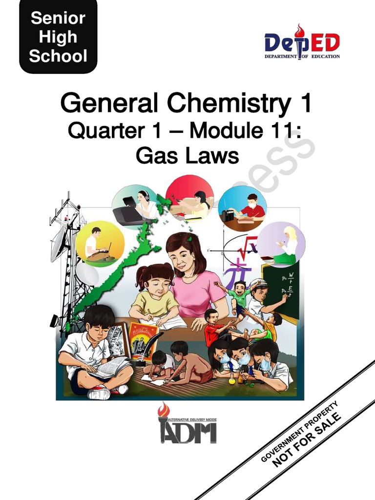 Senior General Chemistry 1 - Q1 - Module 11 For Printing | PDF | Gases | Pascal (Unit)