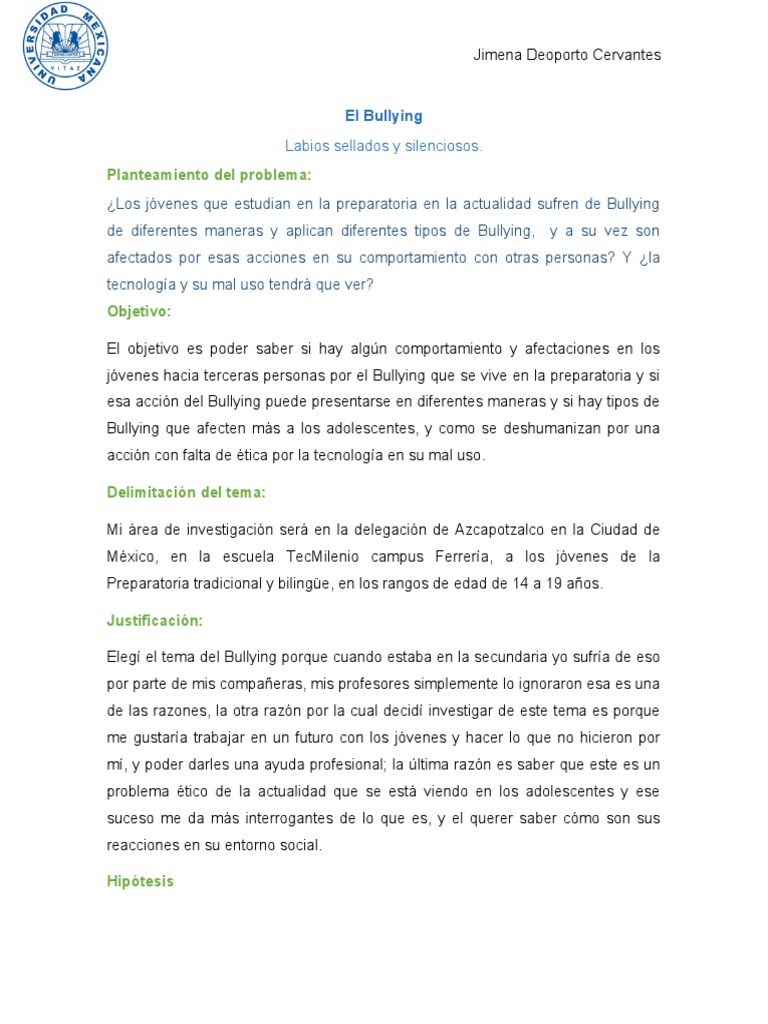 El Bullying | PDF