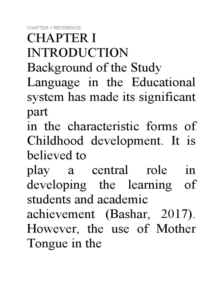 Chapter 1 Reference | PDF | First Language | Multilingualism