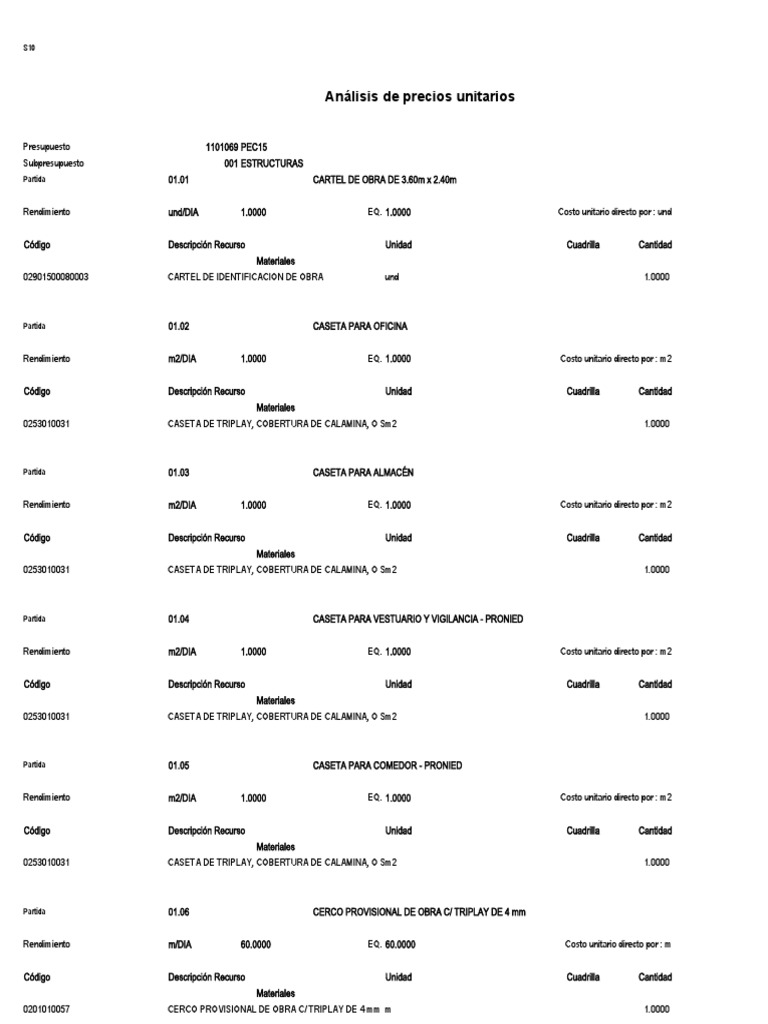 1 Apu EstructurasV3 | PDF | Hormigón | Material compuesto