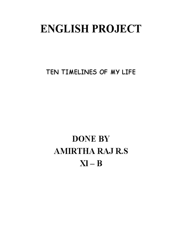 English Project 1 | PDF