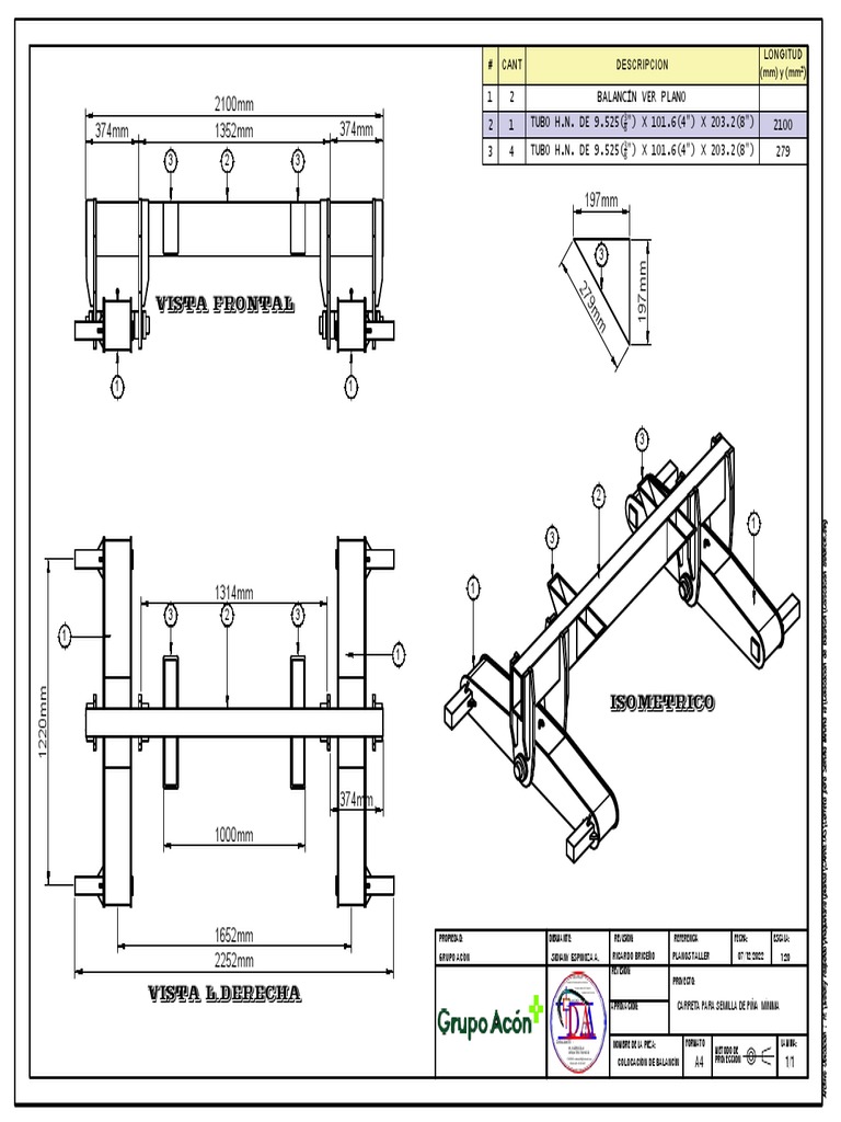 Colocacion Balancin Presentación1 | PDF