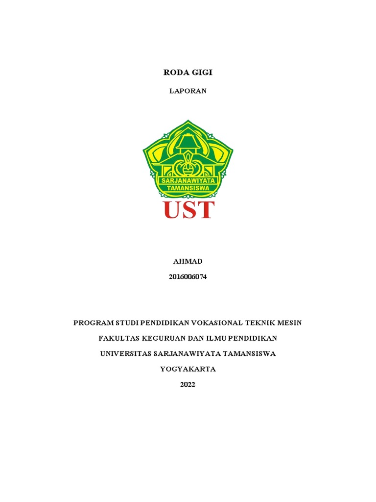 Jenis dan Fungsi Roda Gigi dalam Mesin | PDF